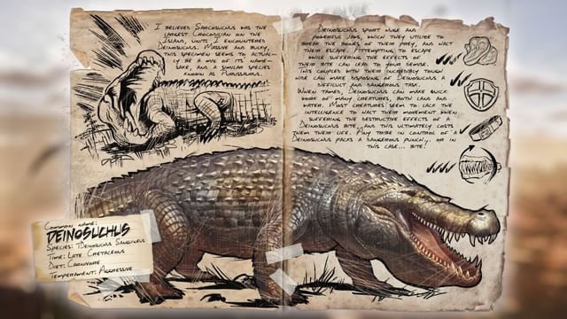 How to tame Deinosuchus in ARK Survival Ascended