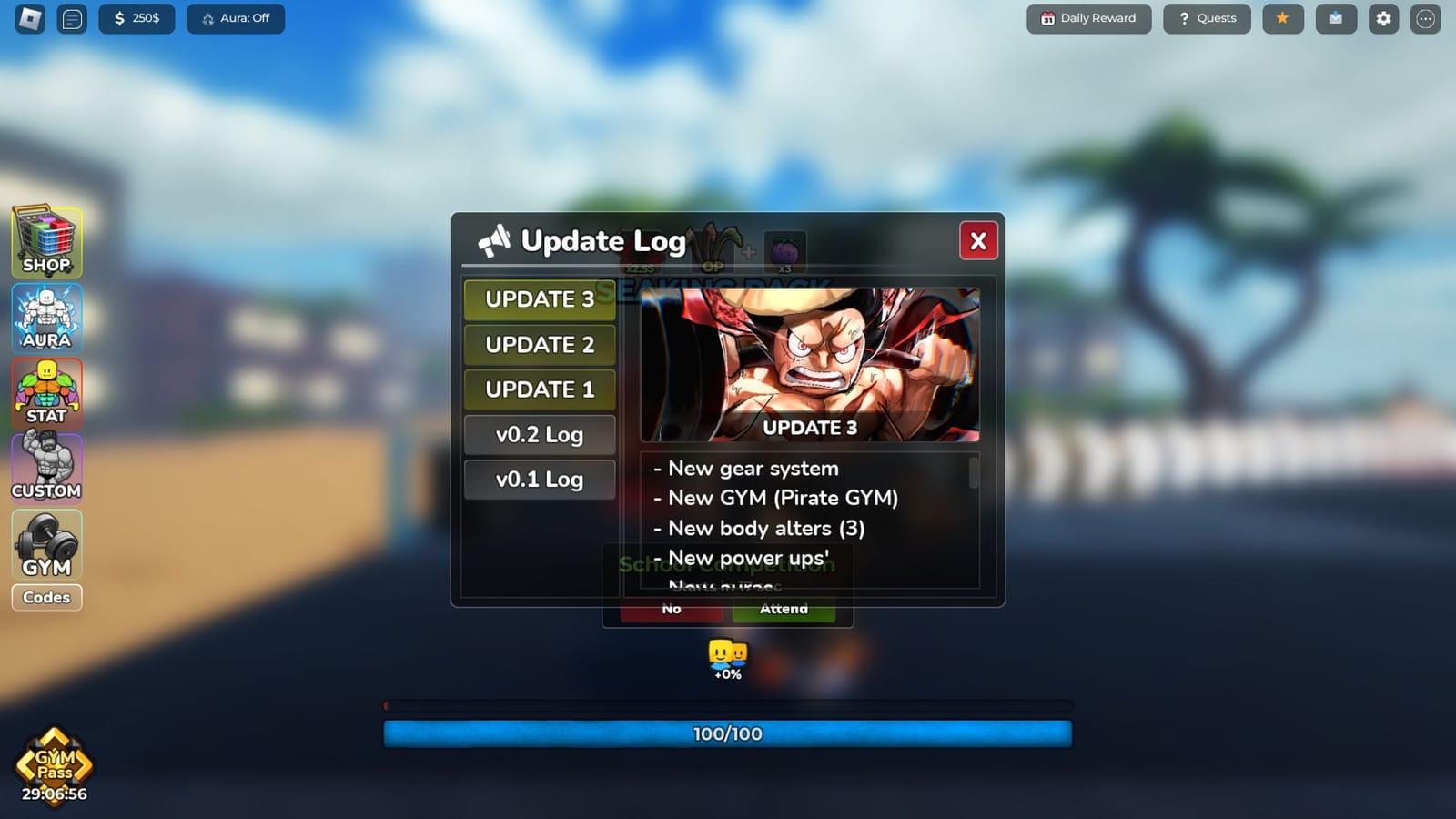Gym League Update 3: New Gear System, Gym, Body Alters, and more