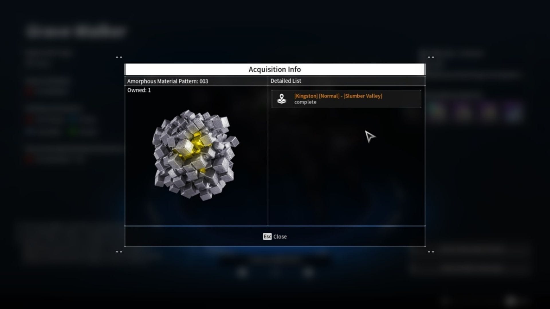 How to get and open Amorphous Material in The First Descendant