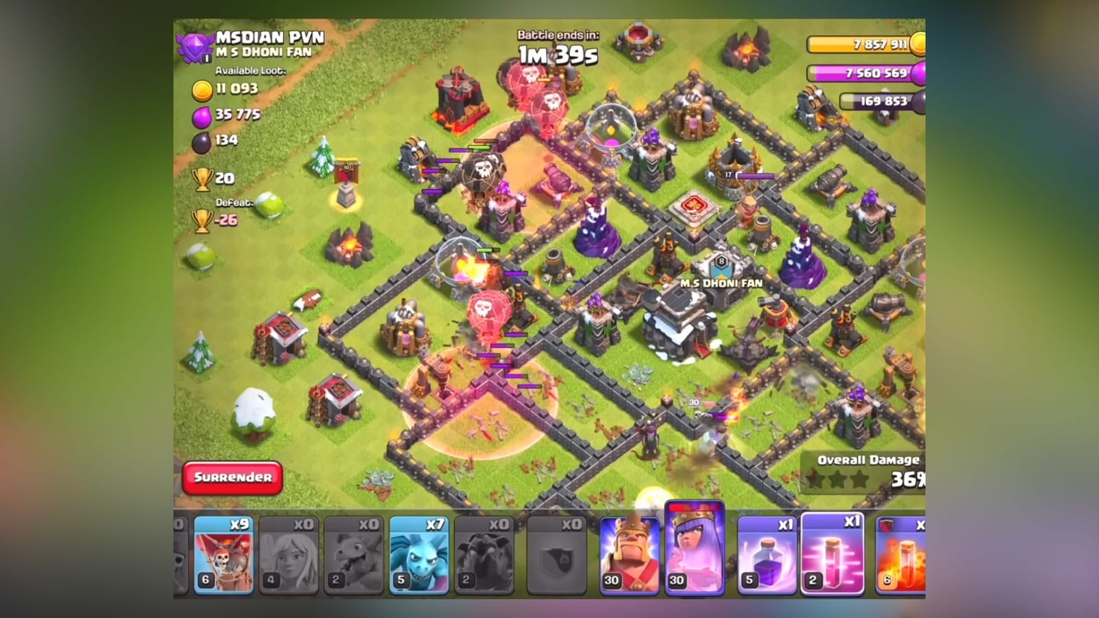 Clash of Clans: Clash of Clans Town Hall 9 Queen Charge LavaLoon ...