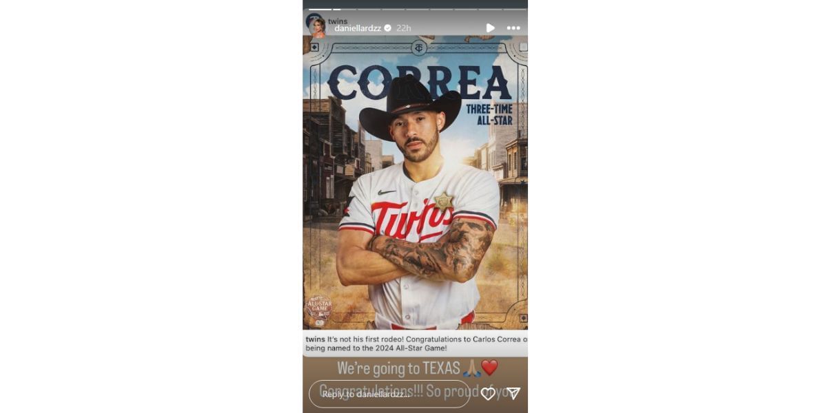 "We are going to Texas!" - Carlos Correa's wife Daniella celebrates 3x ...