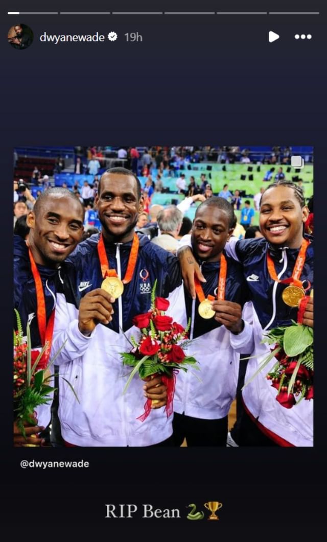 "RIP Bean": Dwyane Wade takes a trip down Team USA memory lane with a ...