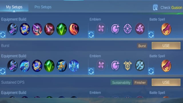 Best Gusion build in Mobile Legends Bang Bang: Equipment, Emblems, and more