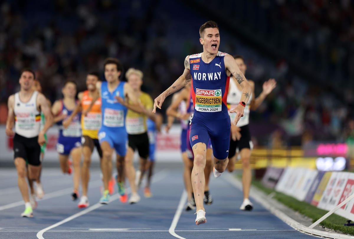 WATCH: Jakob Ingebrigtsen runs blistering 1500m to break his own European record ahead of Paris ...