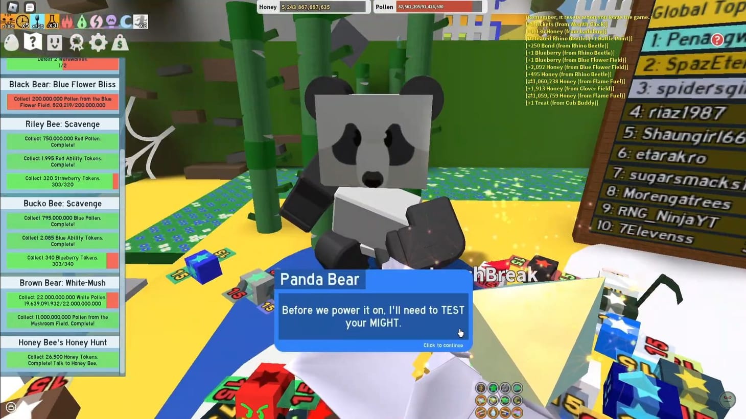 How to repair the Robo Bear in Bee Swarm Simulator