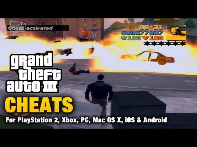GTA 3 Cheats (All cheat codes)
