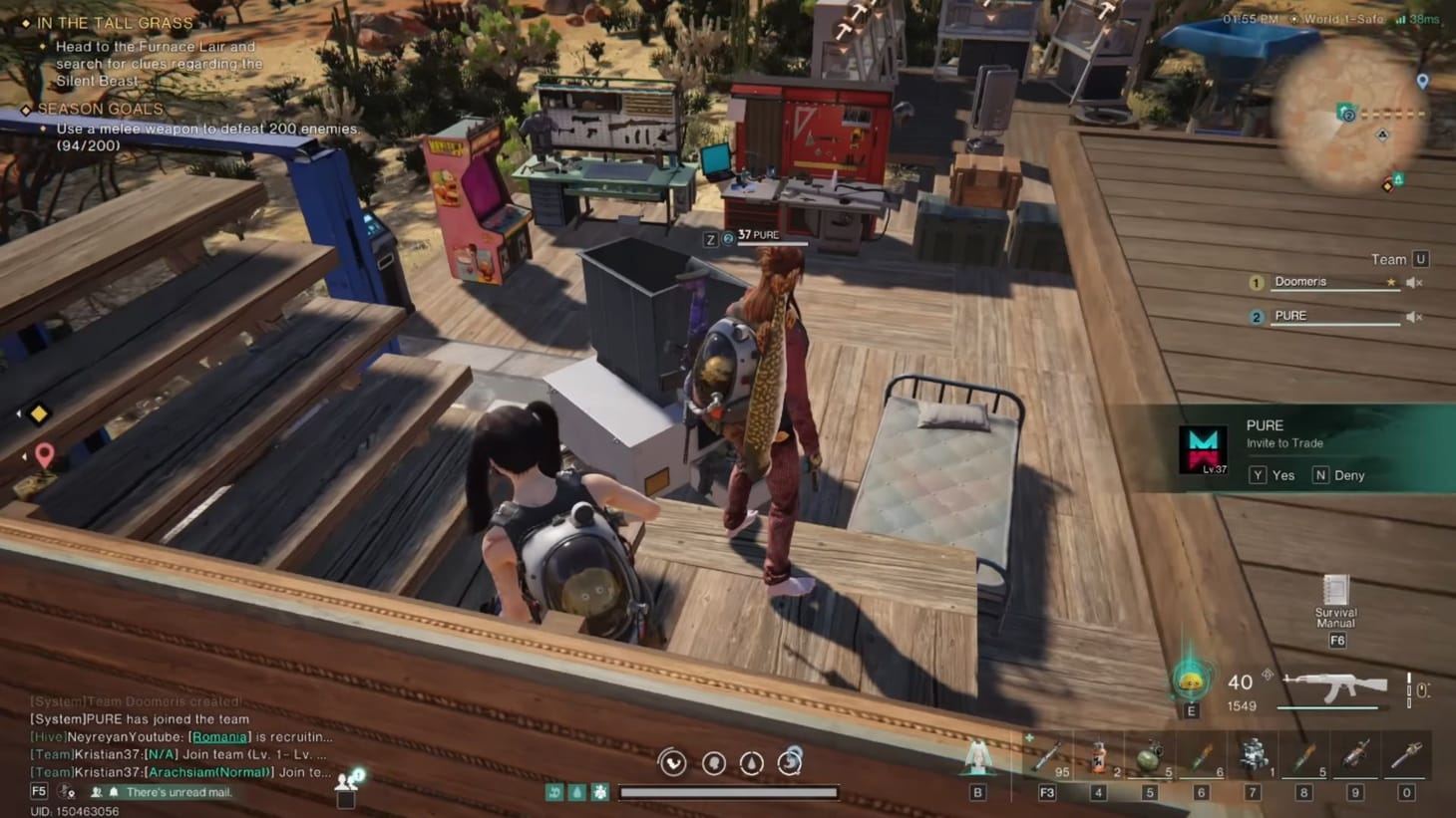 Can you trade with other players in Once Human?