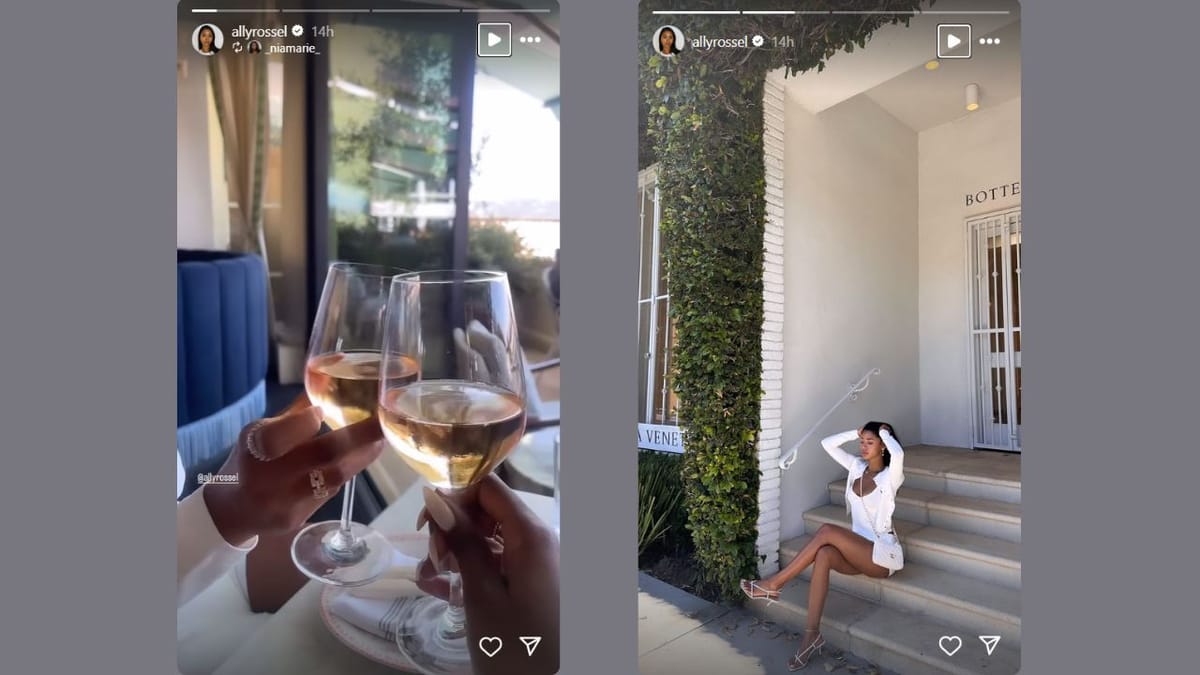 In Photos: Lonzo Ball's girlfriend Ally Rossel rocks all-white outfit ...