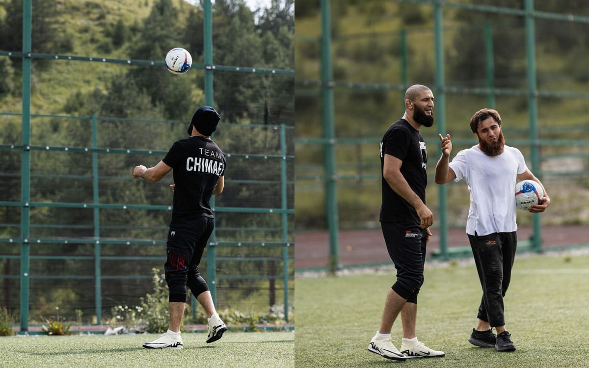 UFC: In Photos: Khamzat Chimaev highlights his training and recovery ...
