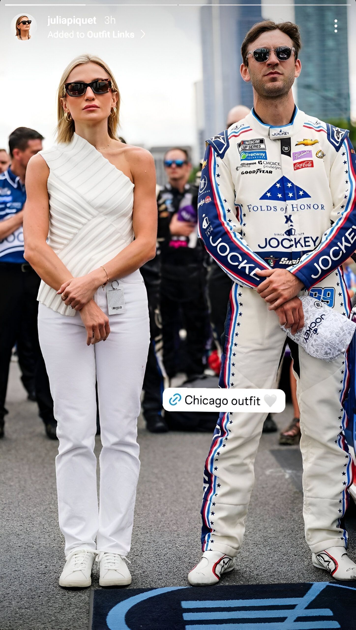 Daniel Suarez's fiance Julia Piquet turns heads in Zara ribbed midi ...