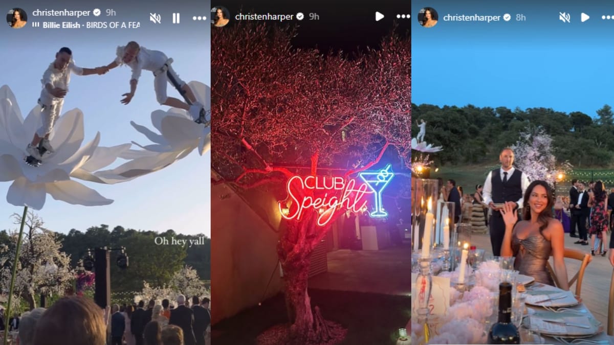 IN PHOTOS: Jared Goff and wife Christen Harper attend former NFL QB's ...