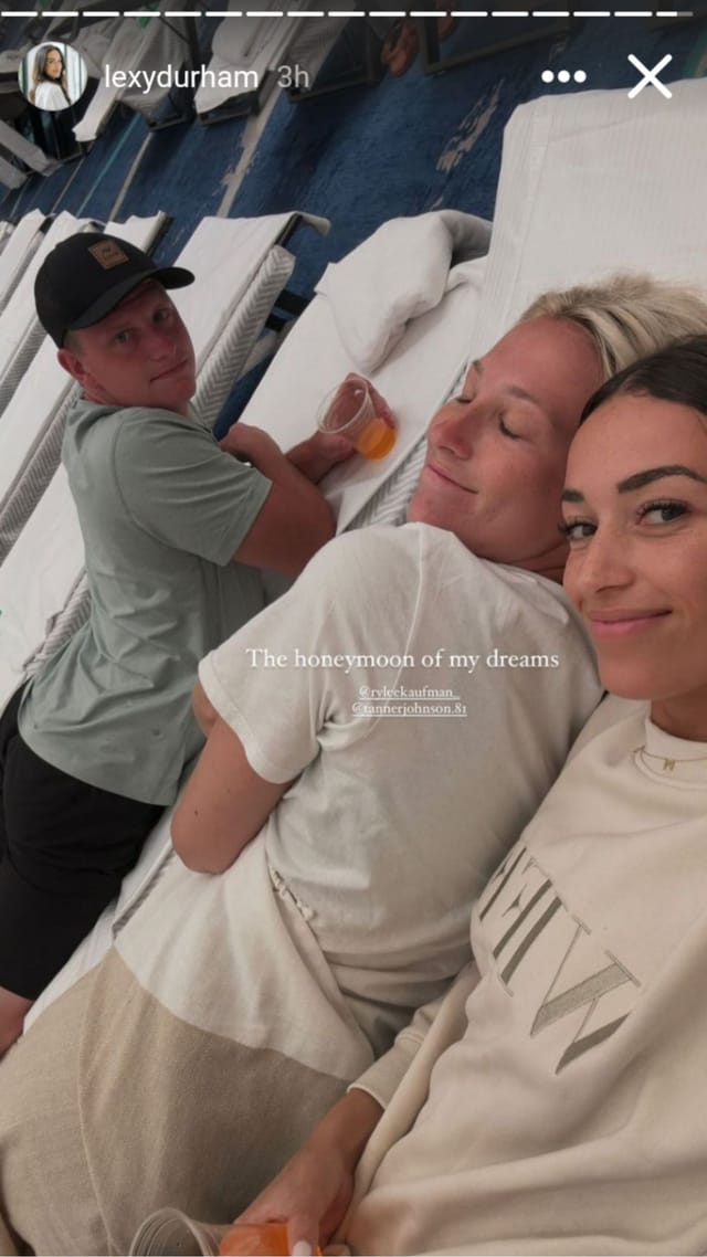 In Photos: Hurricane Beryl foils newlyweds Mason Marchment and Alexis ...