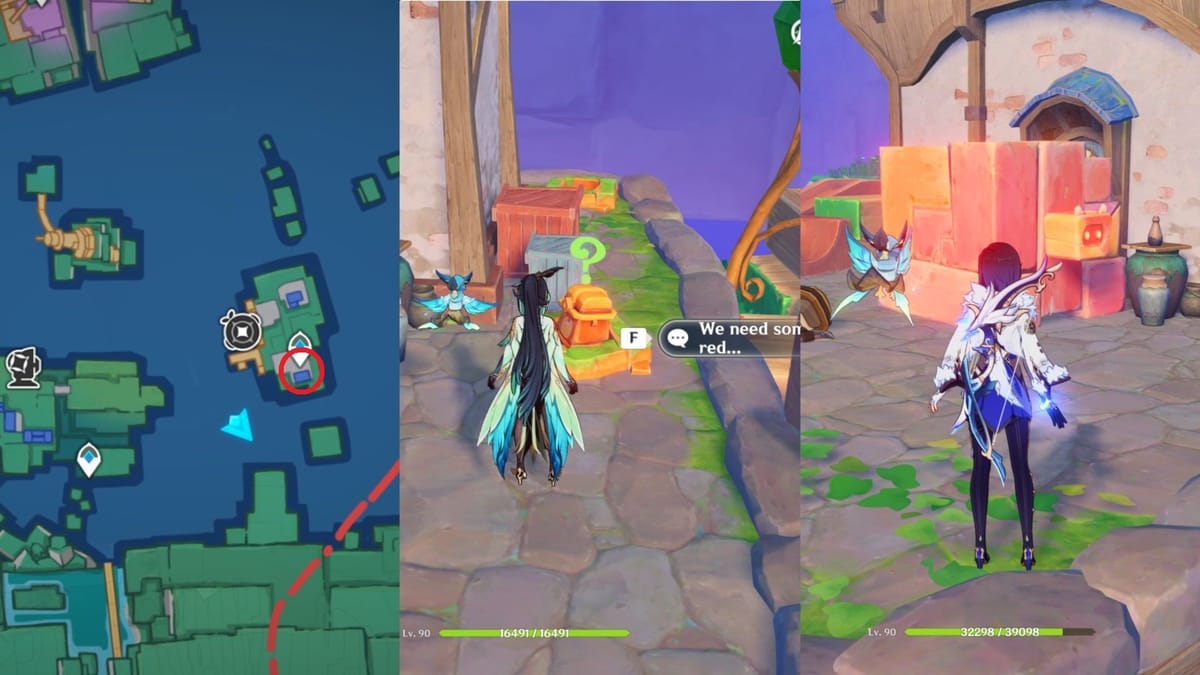 Genshin Impact Simulanka chest locations