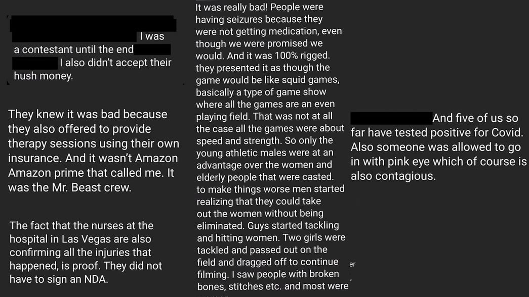 What are the allegations against MrBeast’s Beast Games? Major health ...