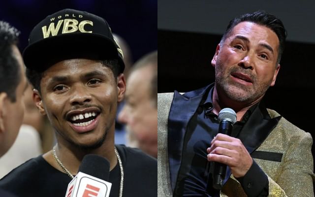 Oscar De La Hoya: Shakur Stevenson and Oscar De La Hoya trade words after WBC champion is ...