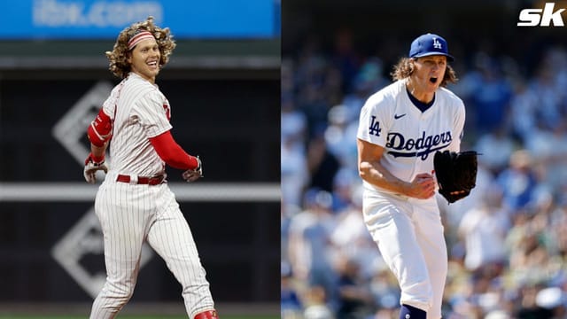 WATCH: Tyler Glasnow jokes about 'sizing up' Alec Bohm during game over ...