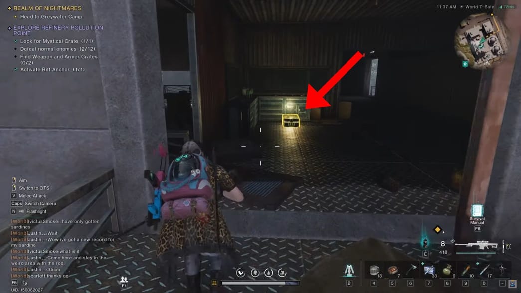 All Refinery Pollution Point crate locations in Once Human