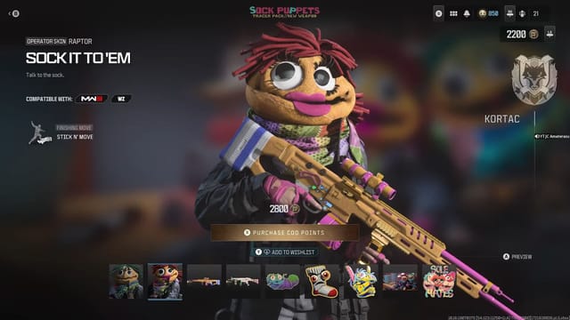 Sock Puppets Tracer Pack in MW3 and Warzone: Price, what's included ...