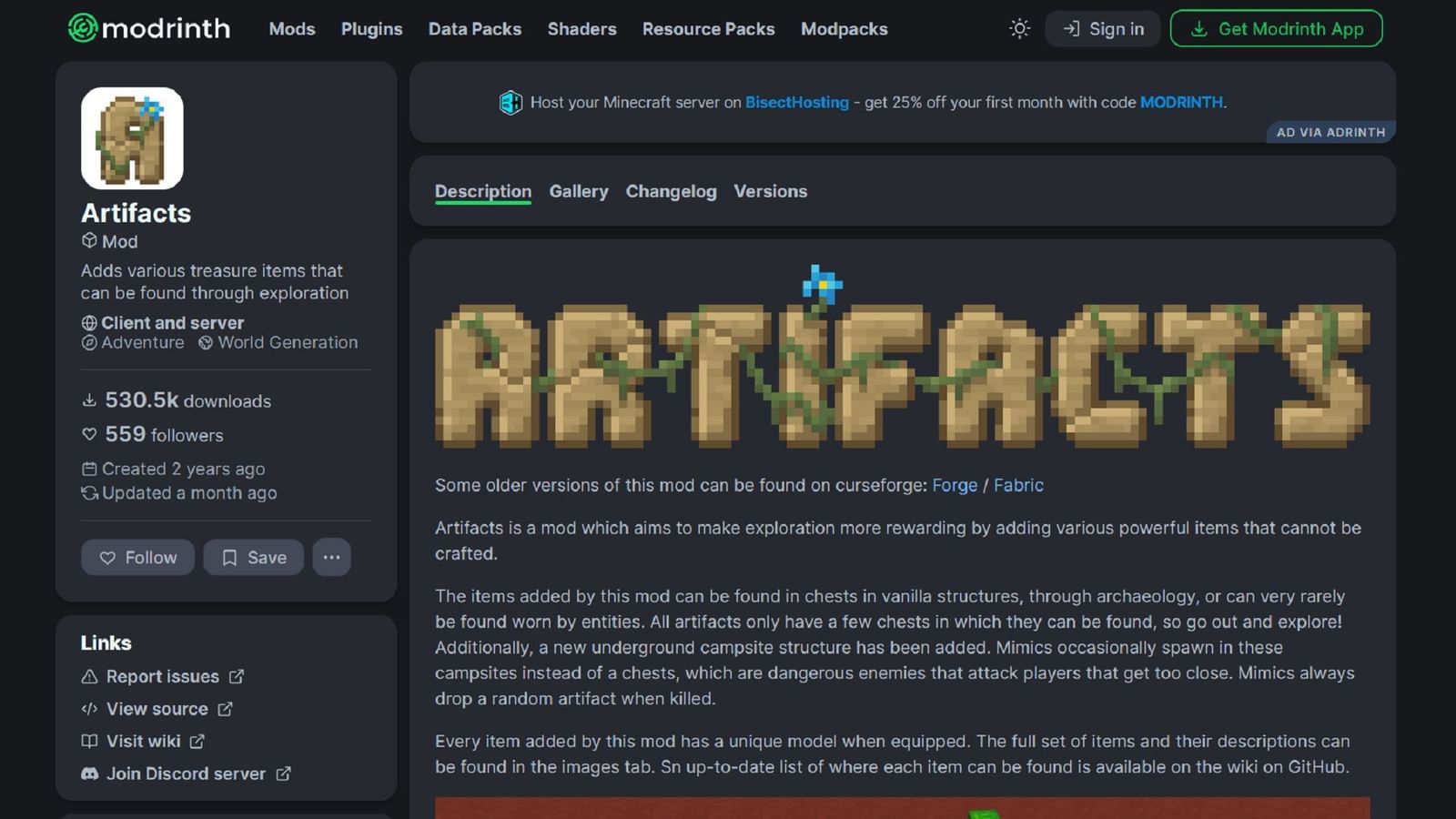 Minecraft Artifacts mod: Features, installation guide, and more
