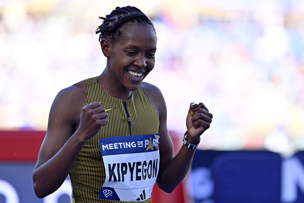 "Faith Kipyegon is a rabbit"- Michael Johnson reacts as Kenyan athlete breaks her own 1500m ...