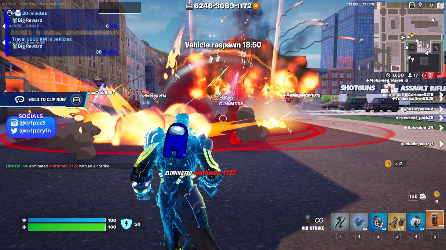 Fortnite Drive City all weapons: UEFN map code, how to play, and more