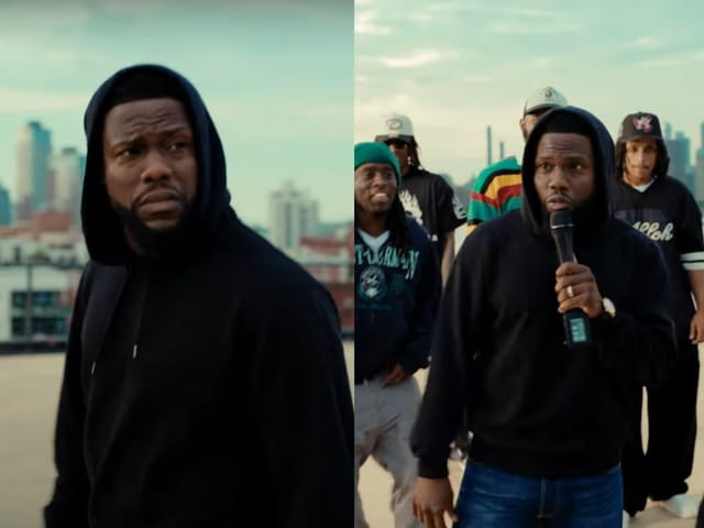 "Kevin's entrance is so hard" - Fans react as Kevin Hart's verse in AMP Cypher 2024 video goes viral
