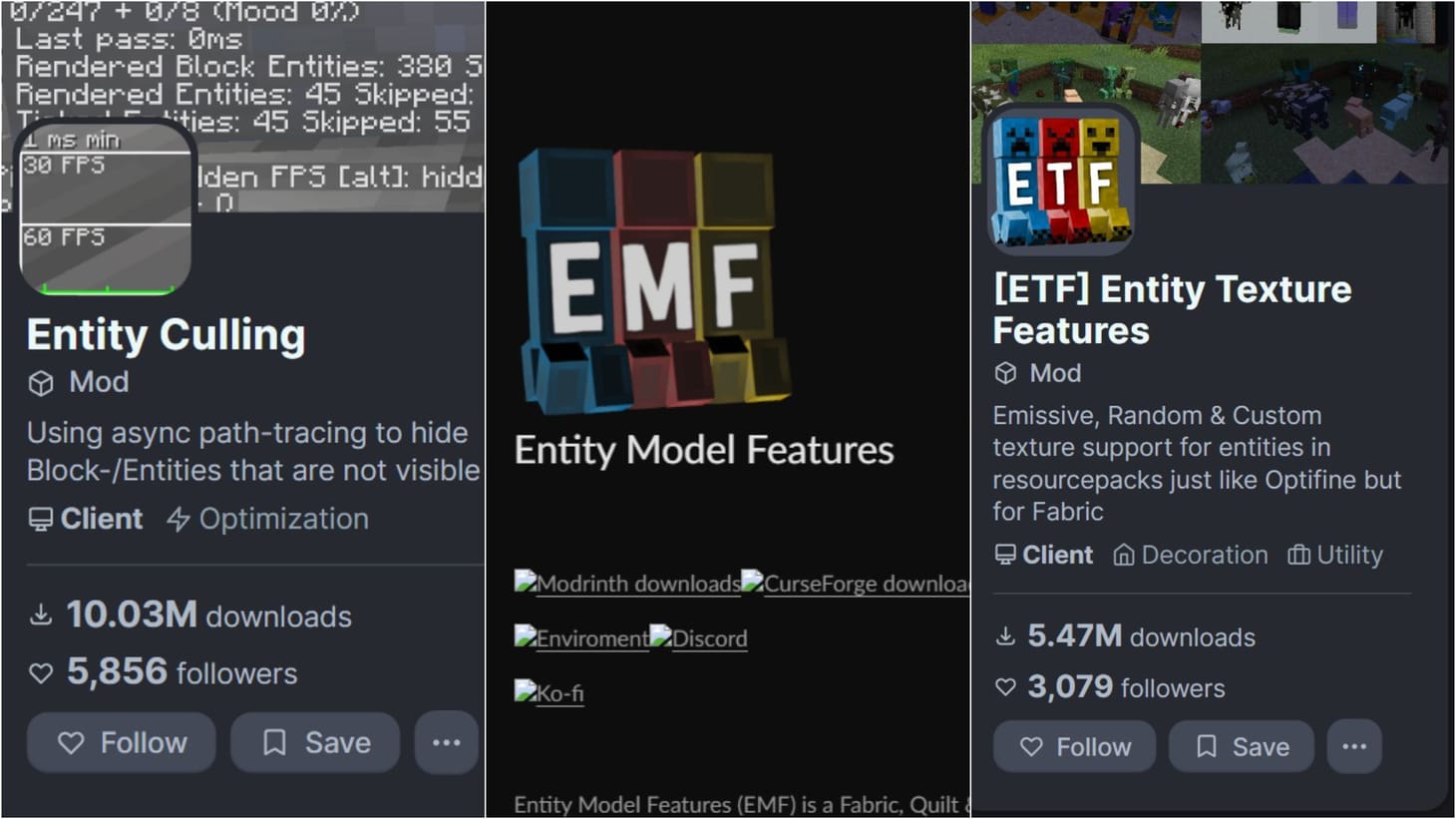 Minecraft Entity Model Features mod: How to get and use