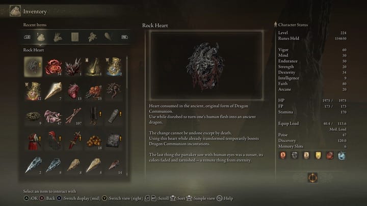 How to obtain the Rock Heart in Elden Ring Shadow of the Erdtree