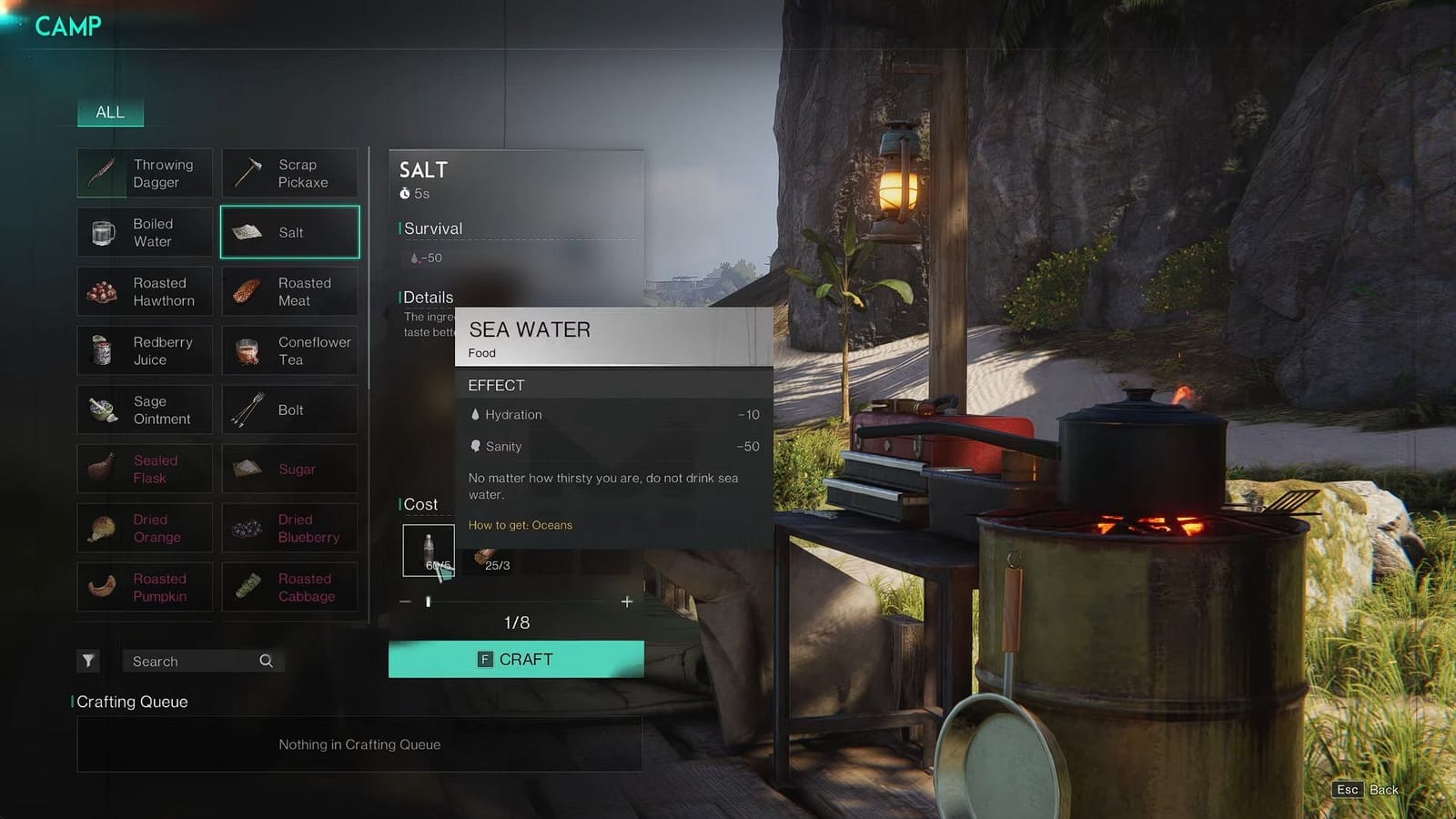 How to get Salt in Once Human