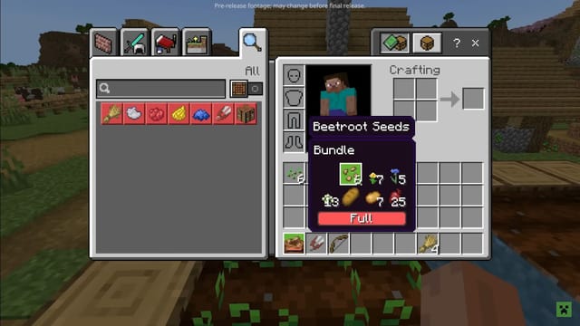 Mojang partially solves Minecraft's inventory issue with an upcoming feature