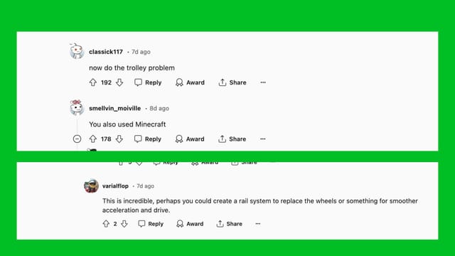 Minecraft player makes working train using Clockwork: Create x ...