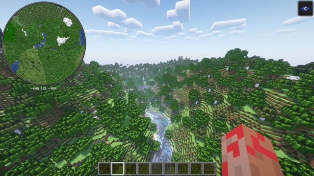 How a minimap can turn Minecraft into easy mode