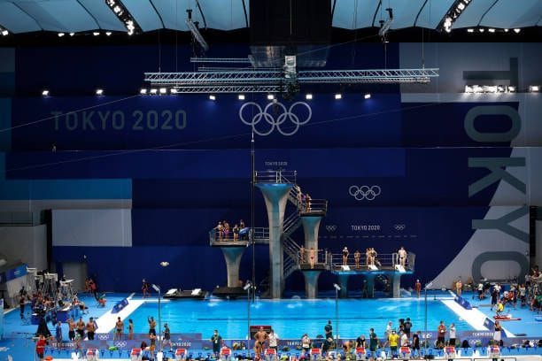 How many diving events are there in the Olympics?