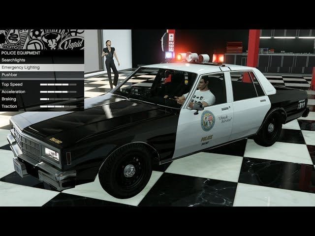 All purchasable cop cars in GTA Online, ranked according to their prices