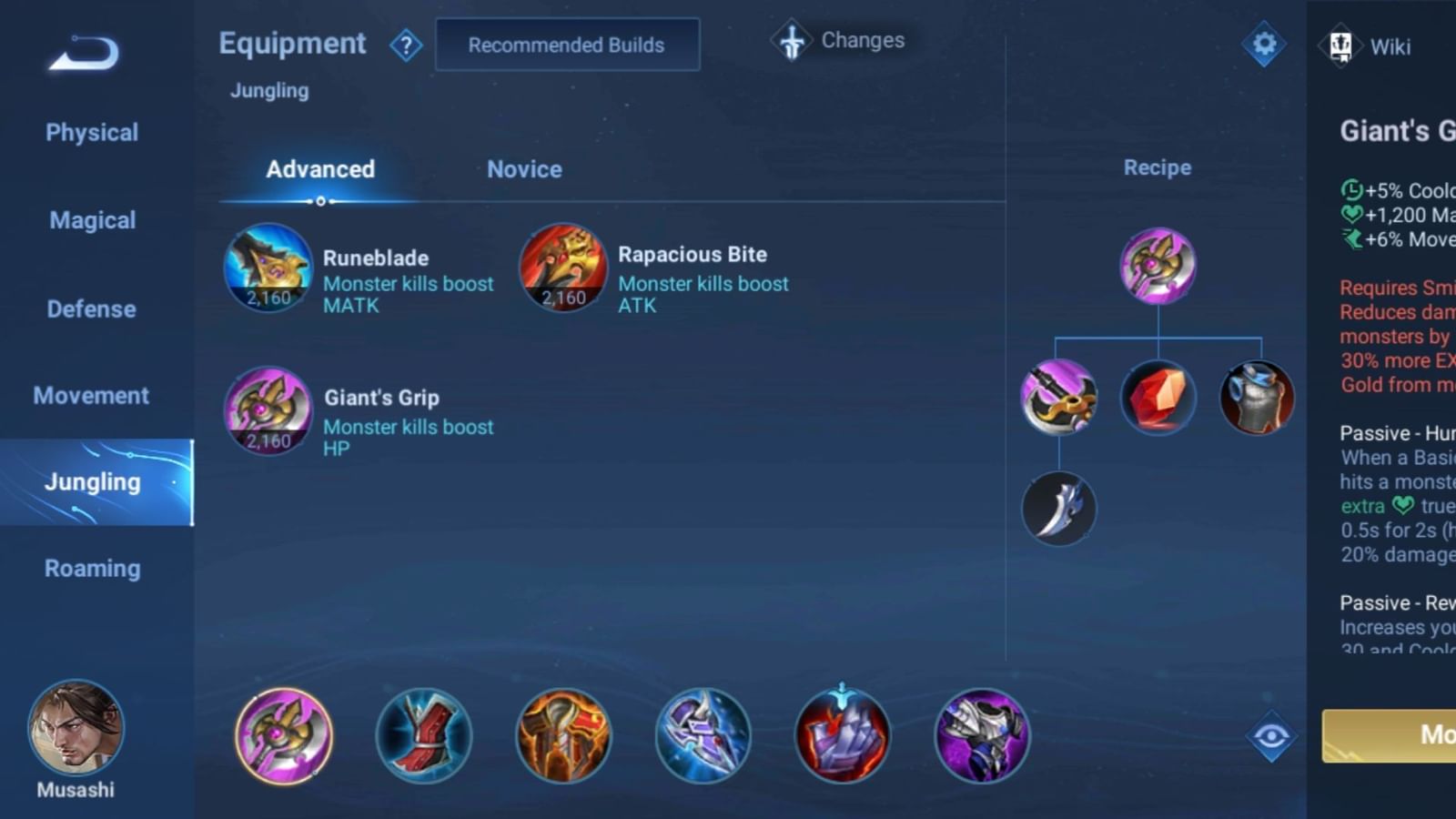 Musashi build in Honor of Kings: Best Equipment, Arcanas, Battle Spell ...