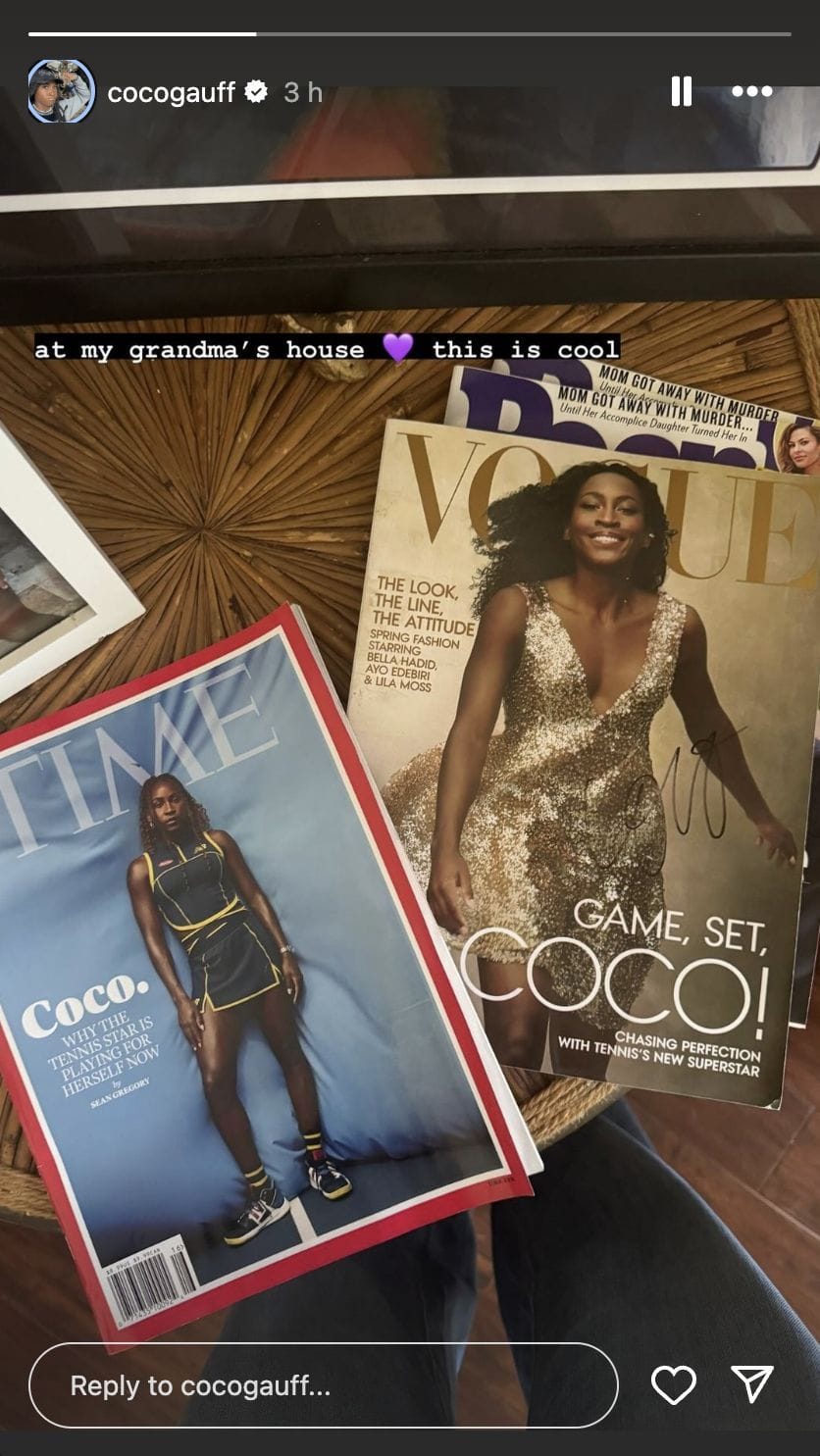"This is cool" - Coco Gauff shows off her grandmother's adorable ...