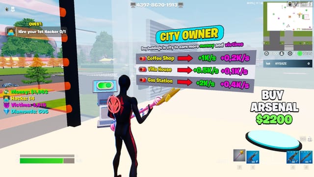 Fortnite Hacker Tycoon: UEFN map code, how to play, and more