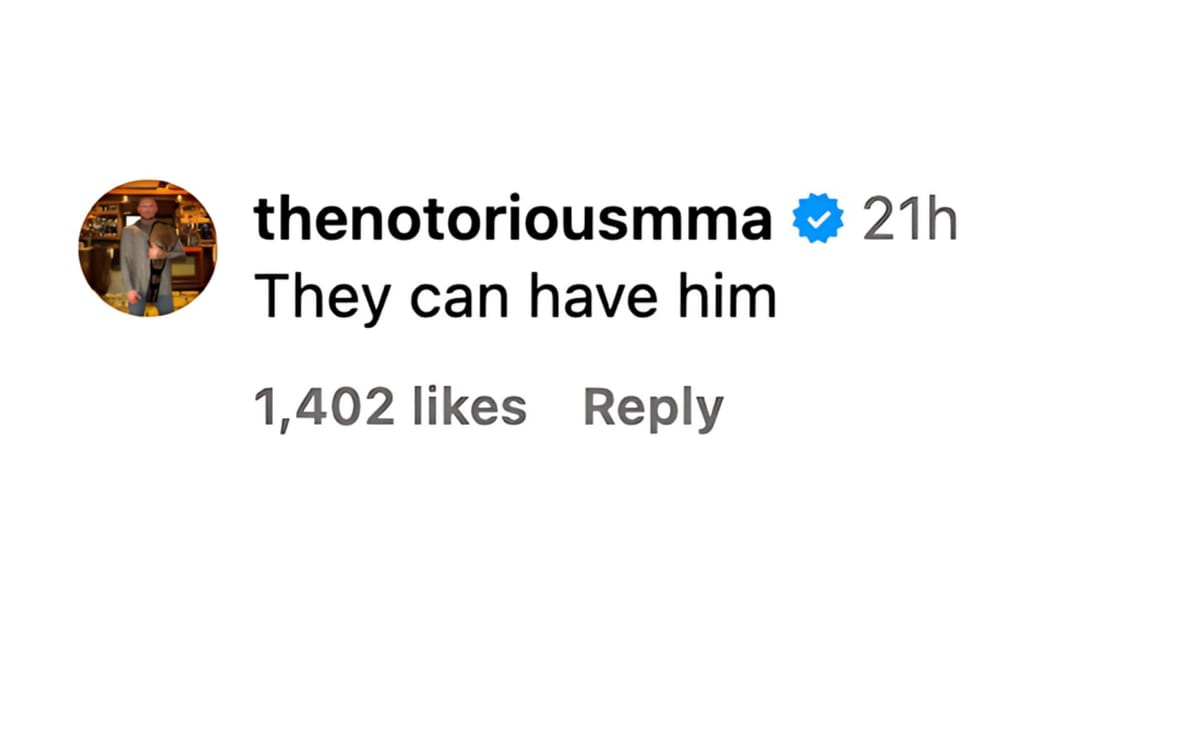 Conor McGregor gives four-word reaction to Dana White firing Muhammad ...