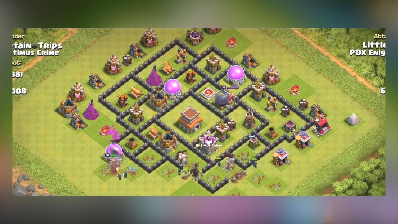 Clash of Clans: Clash of Clans Town Hall 8 GoWiPe attacking strategy: Army composition, step-by ...