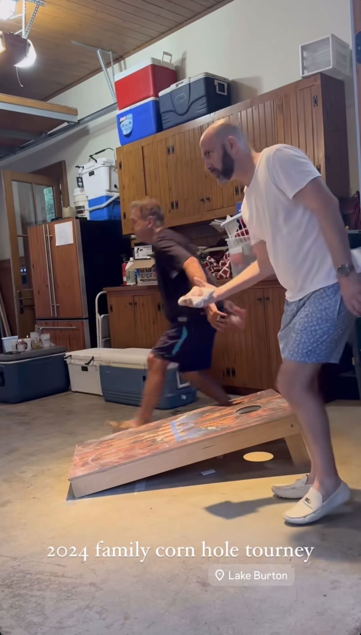7X National champ Nick Saban enjoys retirement with a fun corn hole ...