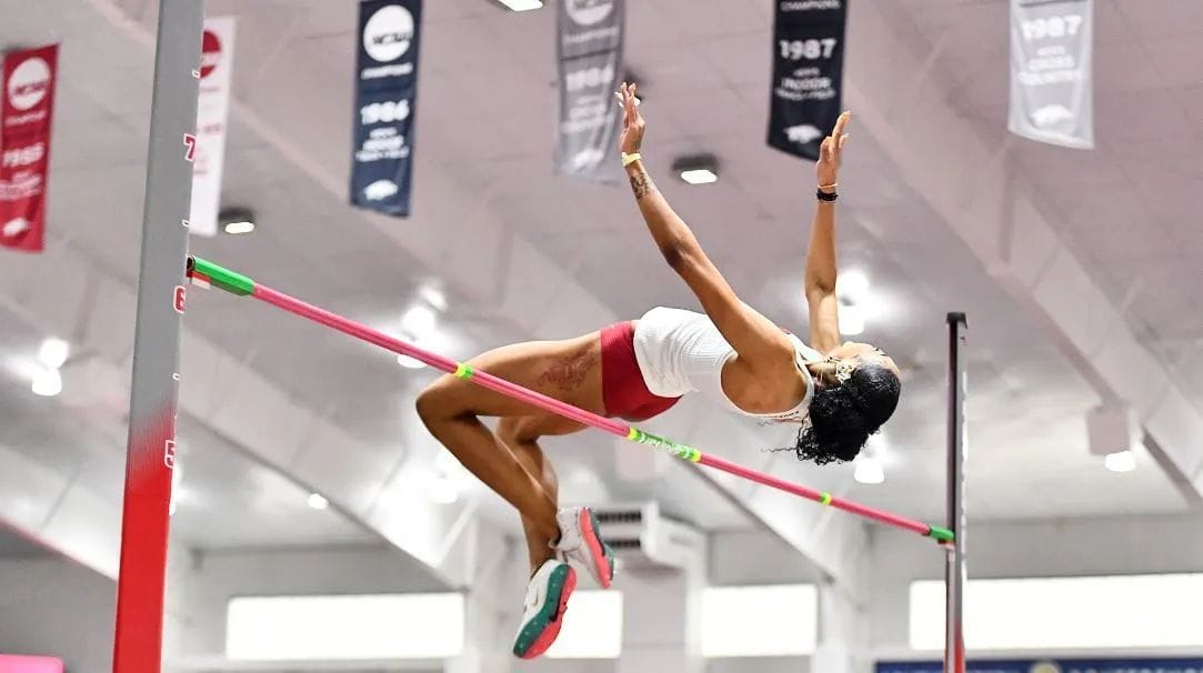 How high can Rachel Glenn jump?
