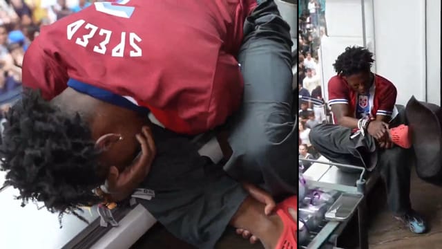 IShowSpeed injures ankle while doing the famous Sui celebration in ...