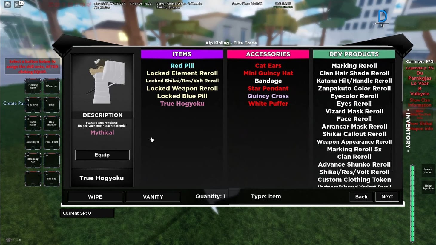 Roblox: Type Soul True Letzt Stil Guide