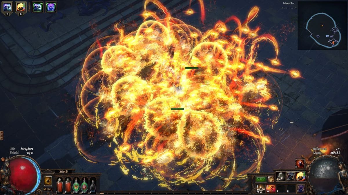 Path of Exile 3.25 Hexblast Mines Trickster build and leveling guide