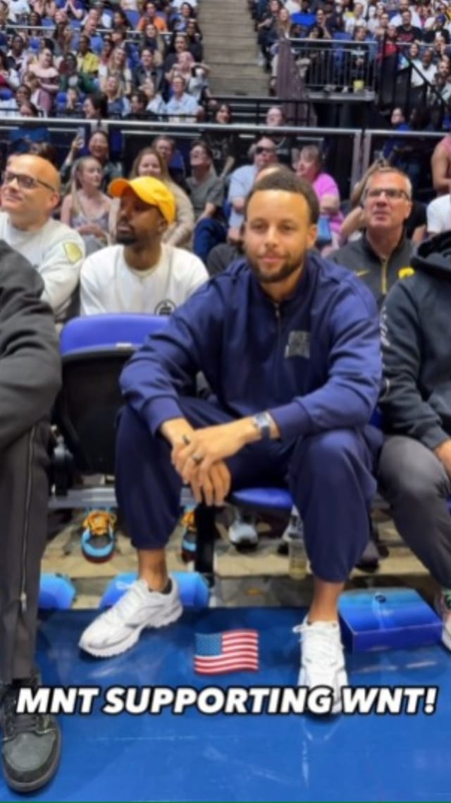 In Photos: Angel Reese spotted courtside with Steph Curry & Kevin ...
