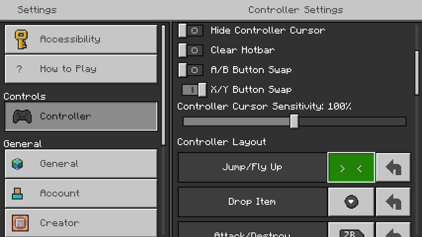 Minecraft Switch controls explained