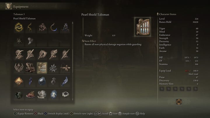 How to obtain the Pearl Shield Talisman in Elden Ring Shadow of the Erdtree