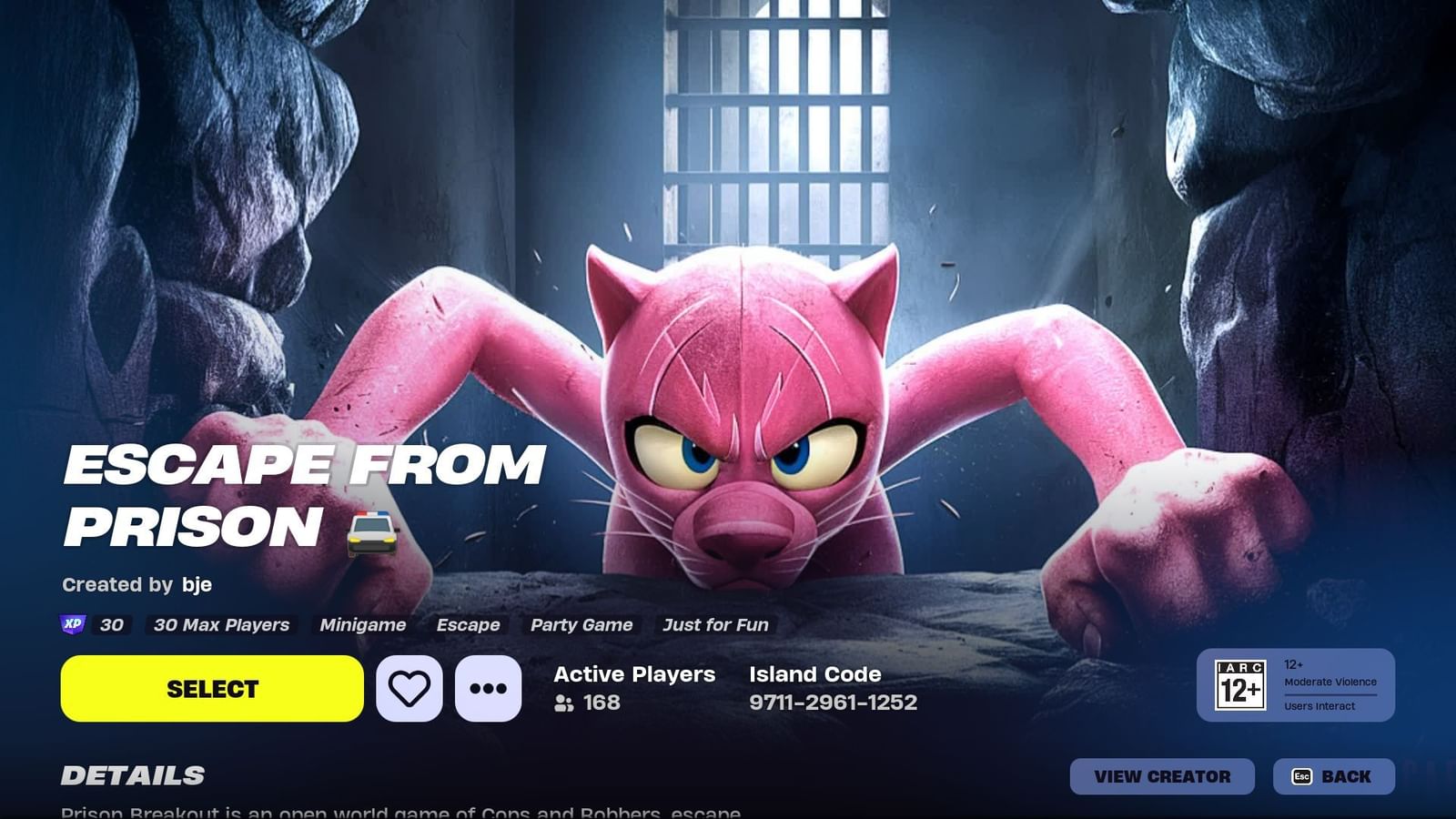 Fortnite Escape from Prison: UEFN map code, how to play, and more