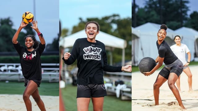 PHOTOS: Dawn Staley’s South Carolina team indulges in “beach day” fun ...