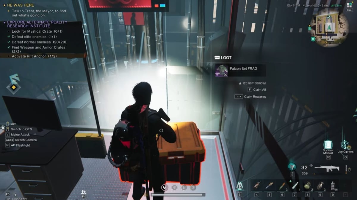 How to get the full Falcon Set in Once Human